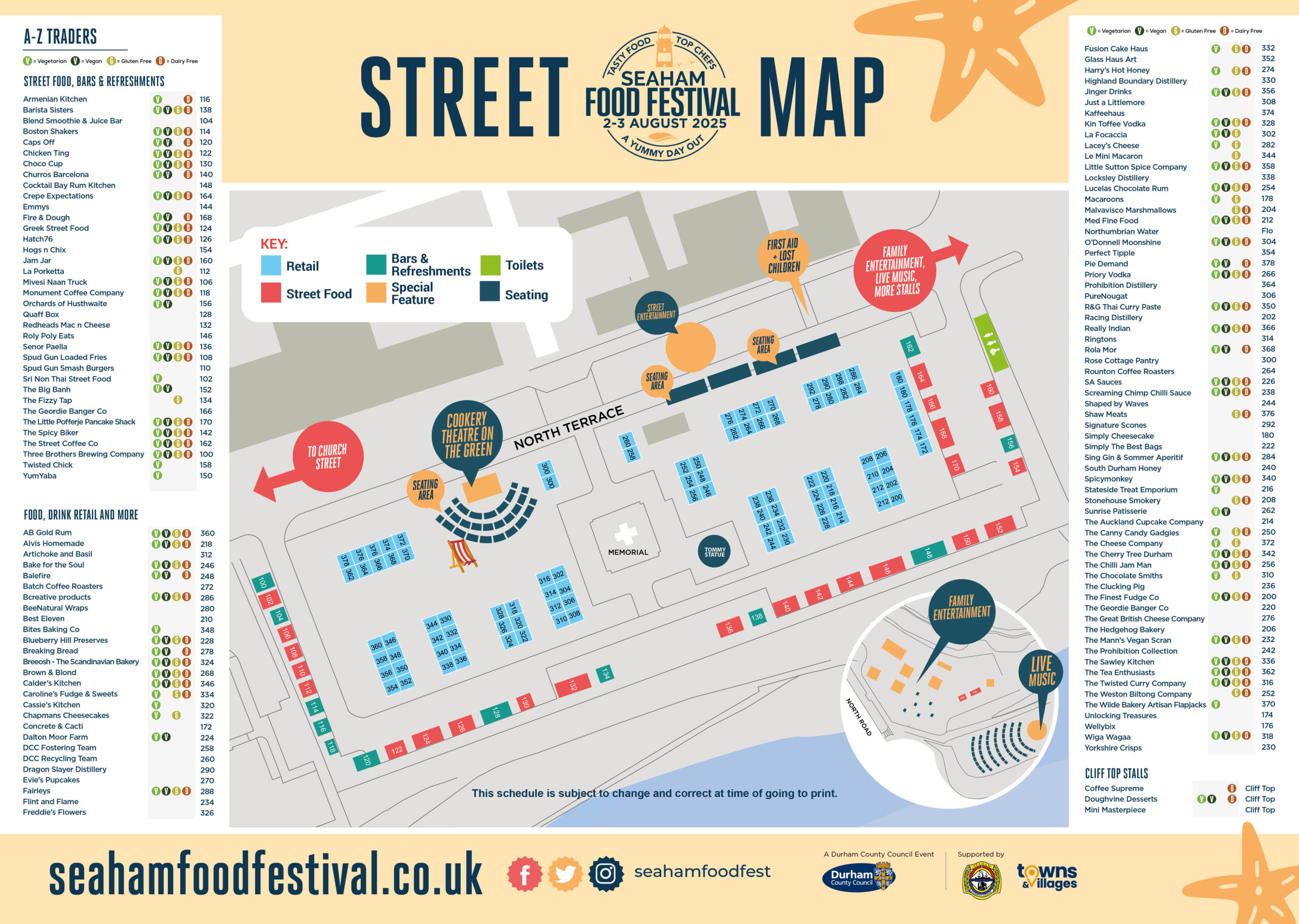Seaham Food Festival Map - Seaham Food Festival